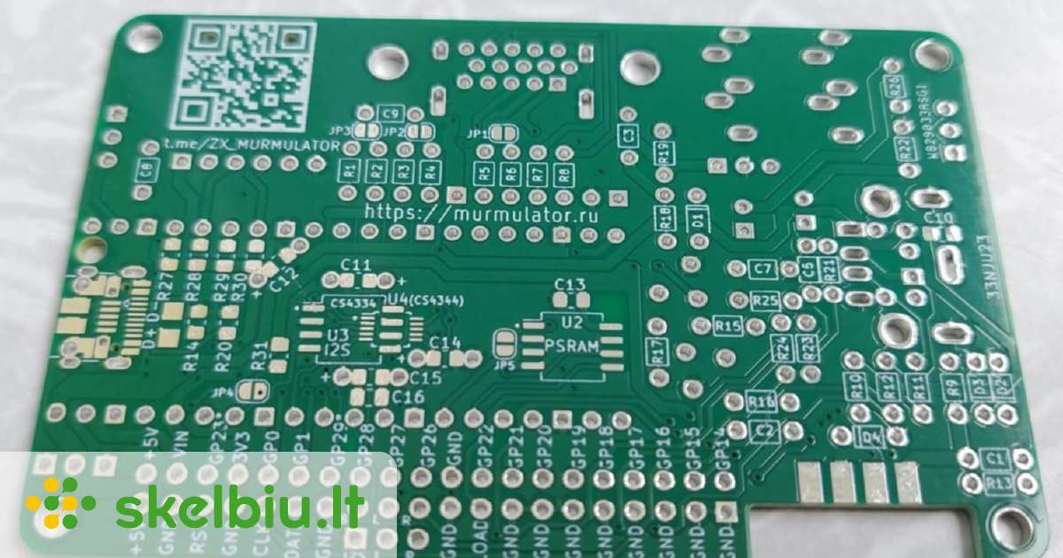 Pcb plokštė Murmulator Zx Spectrum, Nes, Atari 800 - Skelbiu.lt
