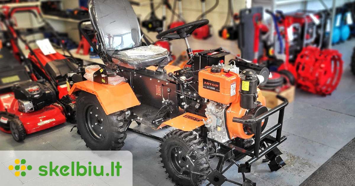 Mini traktorius Astor A-1350x (22 Ag, su freza) - Skelbiu.lt