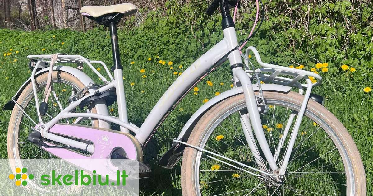 Vaikiška baltą dviratį iki 10 metų, 3 bėgiai, - Skelbiu.lt
