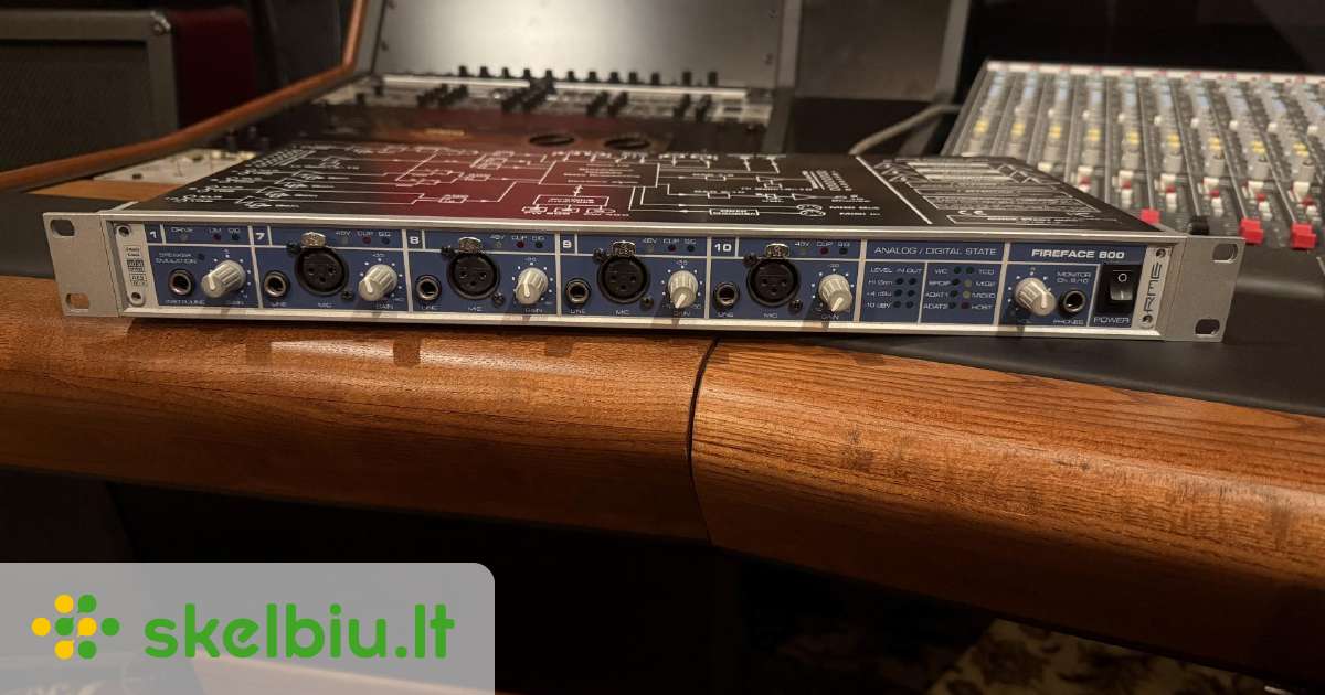 Profesionali garso plokštė Rme Fireface 800 - Skelbiu.lt
