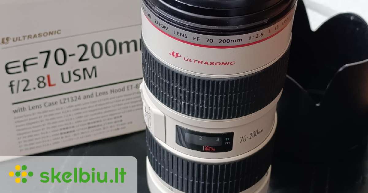 Canon 70-200 2.8l Usm objektyvas - Skelbiu.lt