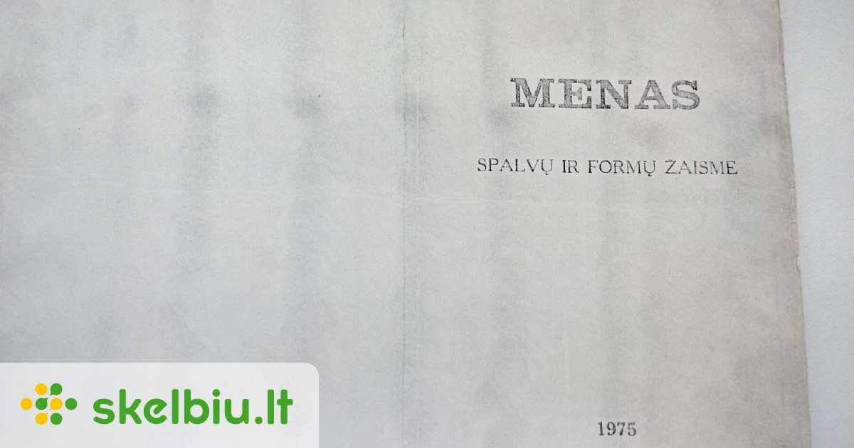 F. Jucevičius. Menas spalvų ir formų žaisme.1975 m - Skelbiu.lt