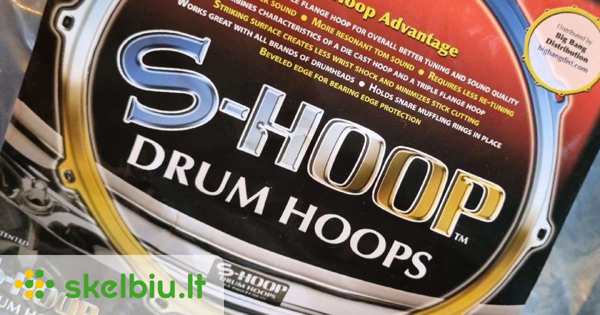 S-hoops Snare būgnų lankai 14 - Skelbiu.lt
