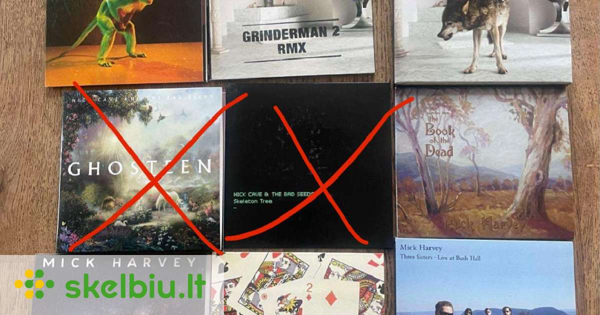 Nick Cave, Grinderman, Mick Harvey CD - Skelbiu.lt