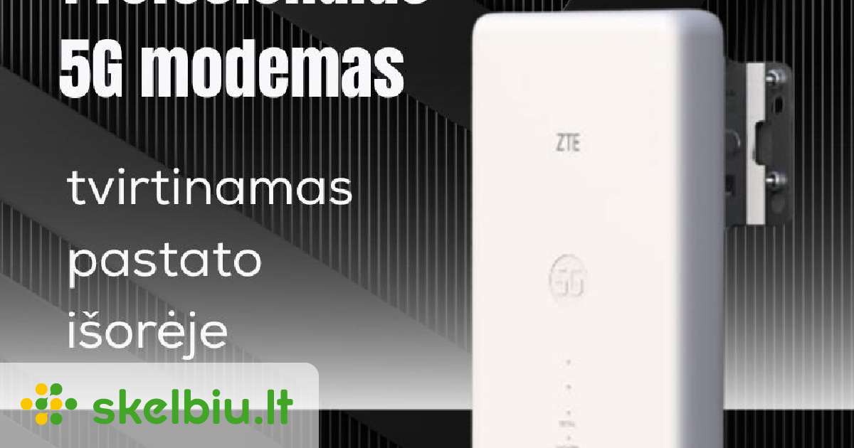 5G/4G+ aukštos kokybės išorinis modemas Zte Mc889a - Skelbiu.lt