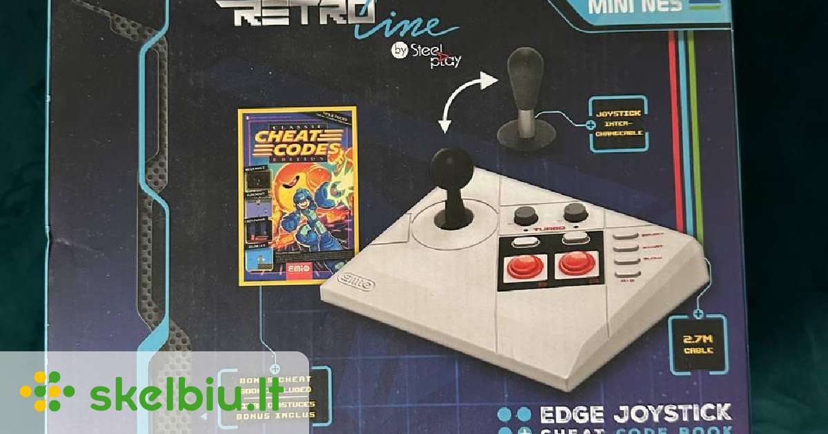 Steelplay Retro Line - Edge Joystick - Nes Classic - Skelbiu.lt