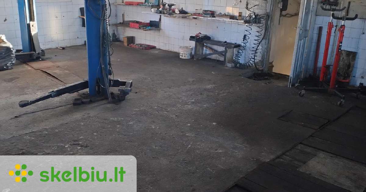 Isnuomuojamas garazas- autoservisa - Skelbiu.lt