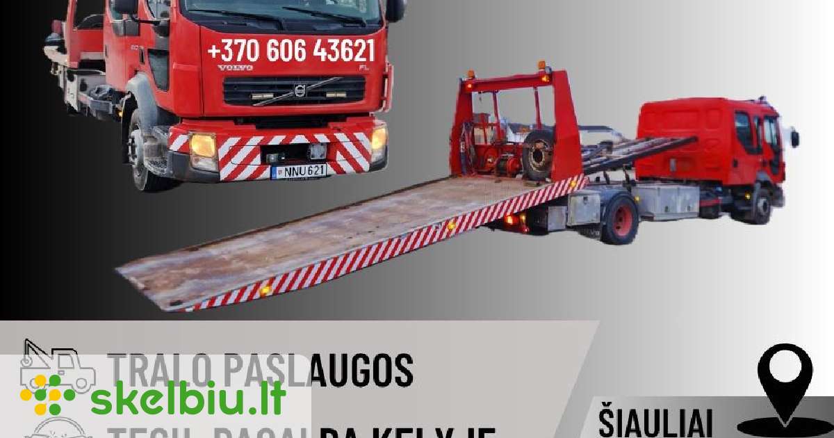 Tralo paslugos, tralas Šiauliai, tech. Pagalba - Skelbiu.lt