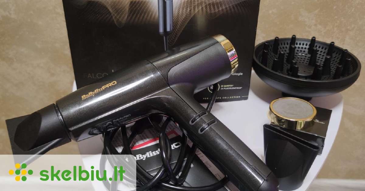 Plaukų džiovintuvas.babyliss Pro Falco - Skelbiu.lt