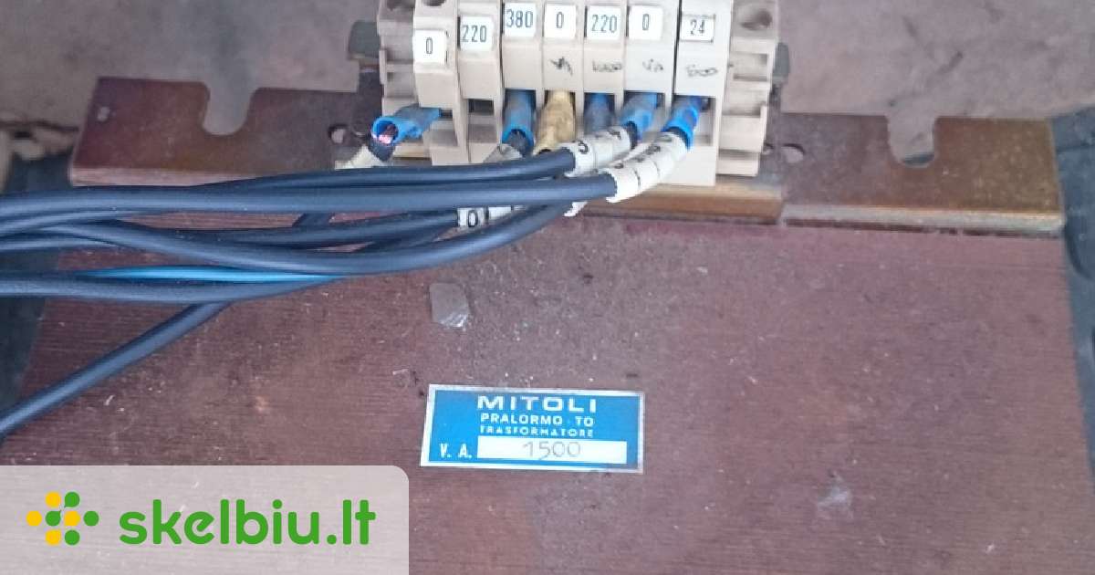 Transformatorius 220/380v -12/24v - Skelbiu.lt