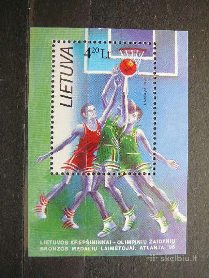 Lietuva 1996 Krepsinis svarus lit624s - Skelbiu.lt
