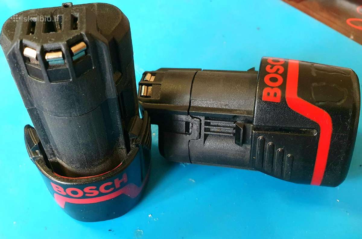 Bosch 10.8v-12v-3ah įrankių akumai - Skelbiu.lt