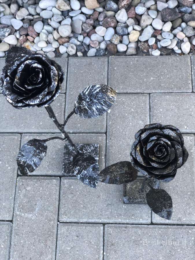 Originali dovana - rankų darbo metalinė rožė - Skelbiu.lt