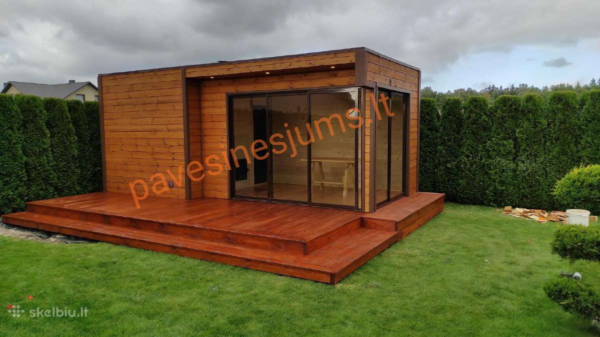 Pirtelė, pirtys, sauna, mobilios pirtys, su terasa - Skelbiu.lt