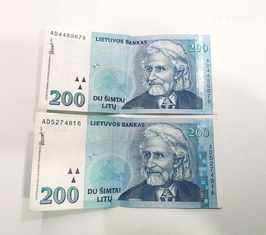 200 litų banknotas - Skelbiu.lt