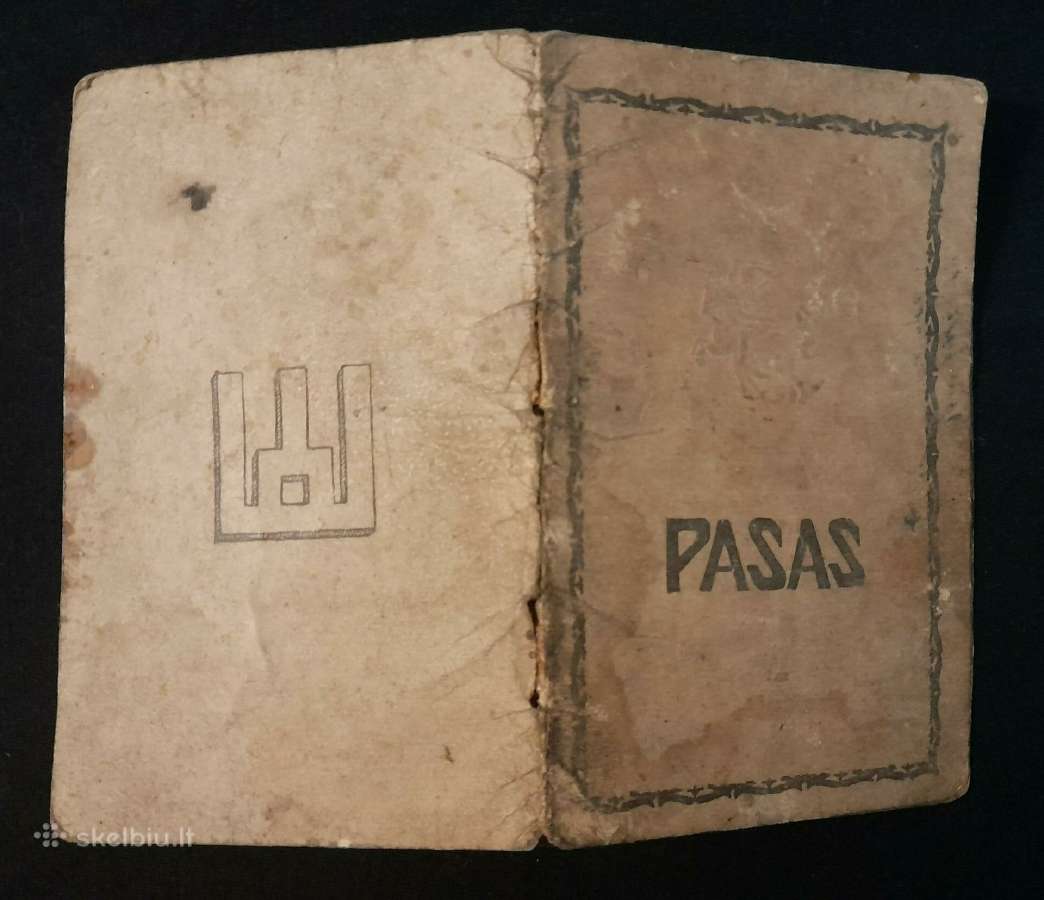 Tarpukario lietuviškas pasas - Skelbiu.lt
