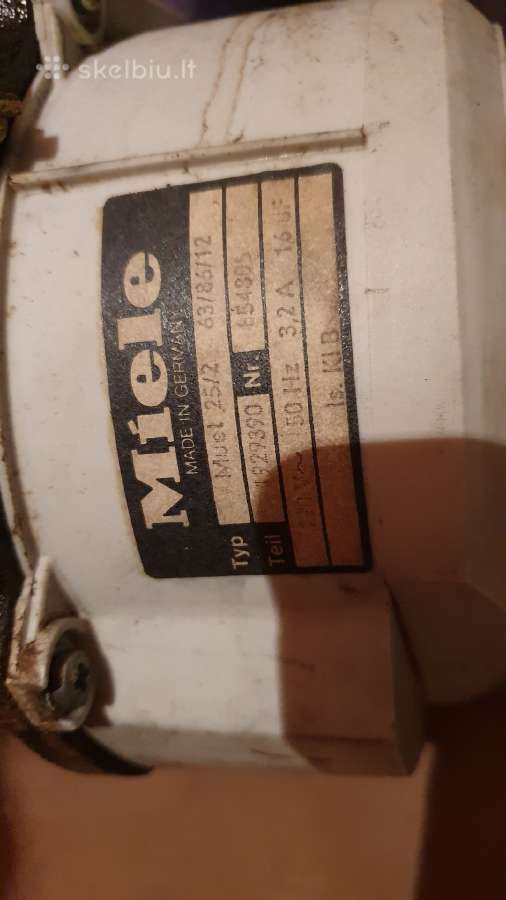 Skalbimo masinos Miele variklis Muet 25/2 - Skelbiu.lt