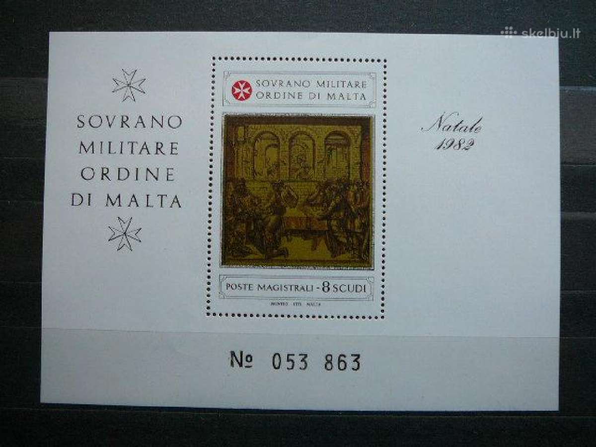 Sv. Kaledos Maltos Ordinas Mnh mt271s - Skelbiu.lt