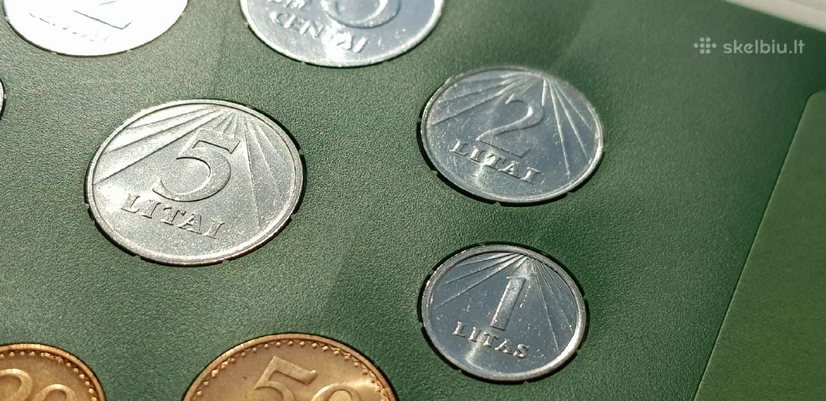 1991 metų Lietuvos banko lito monetų rinkinys - Skelbiu.lt