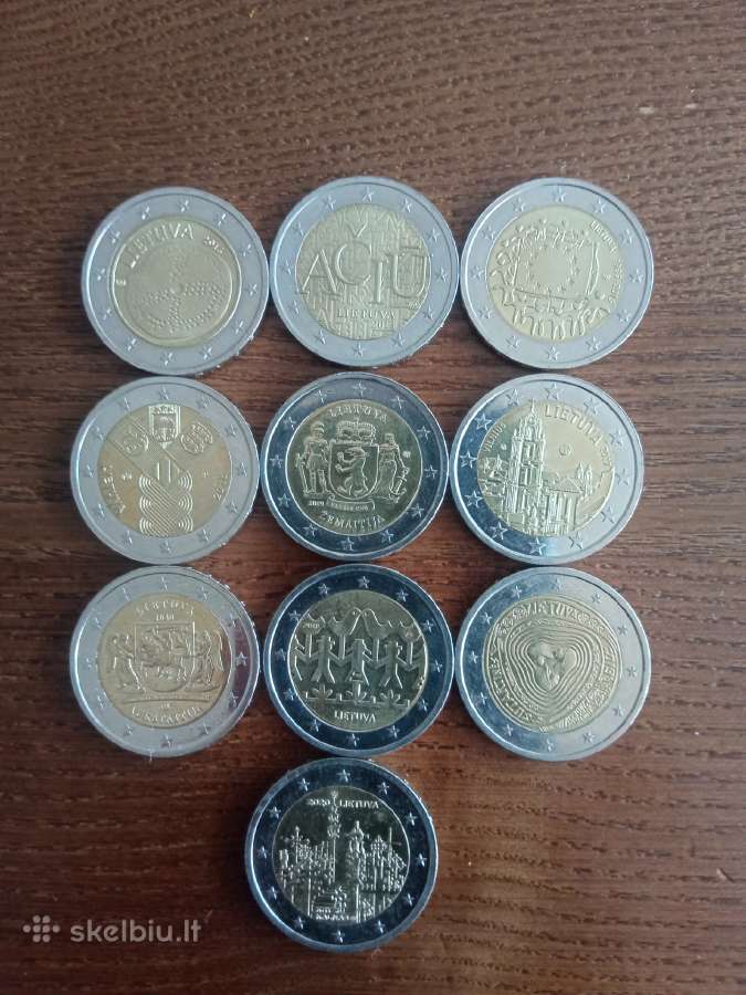 2 Eurų Lt proginės monetos. - Skelbiu.lt