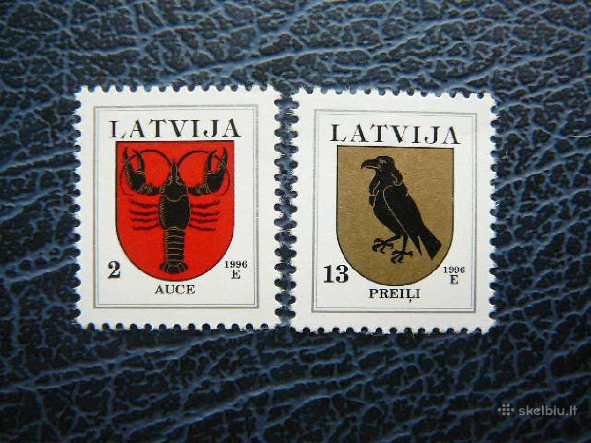 Herbai Standartai Latvija 1996 Mnh llt421/2ai - Skelbiu.lt