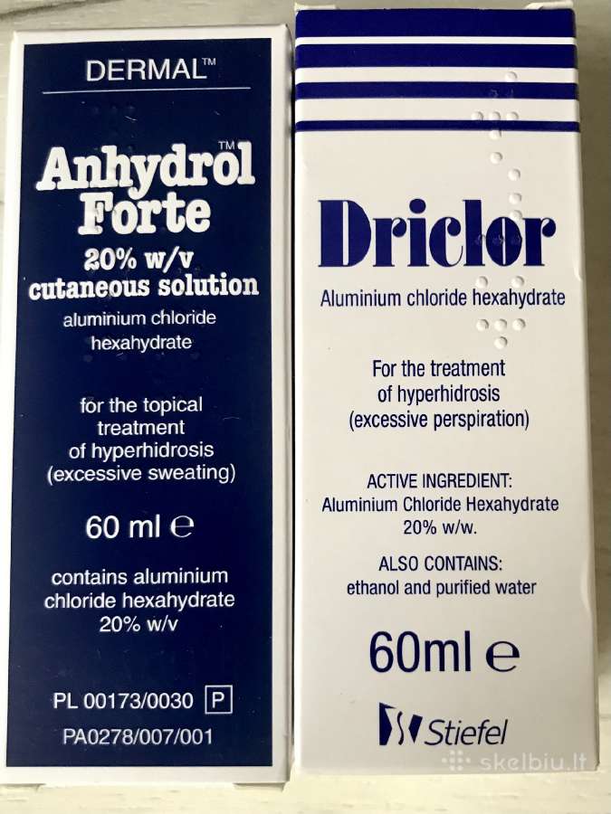 Anhydrol Forte Nuo Prakaito Veiksminga - Skelbiu.lt