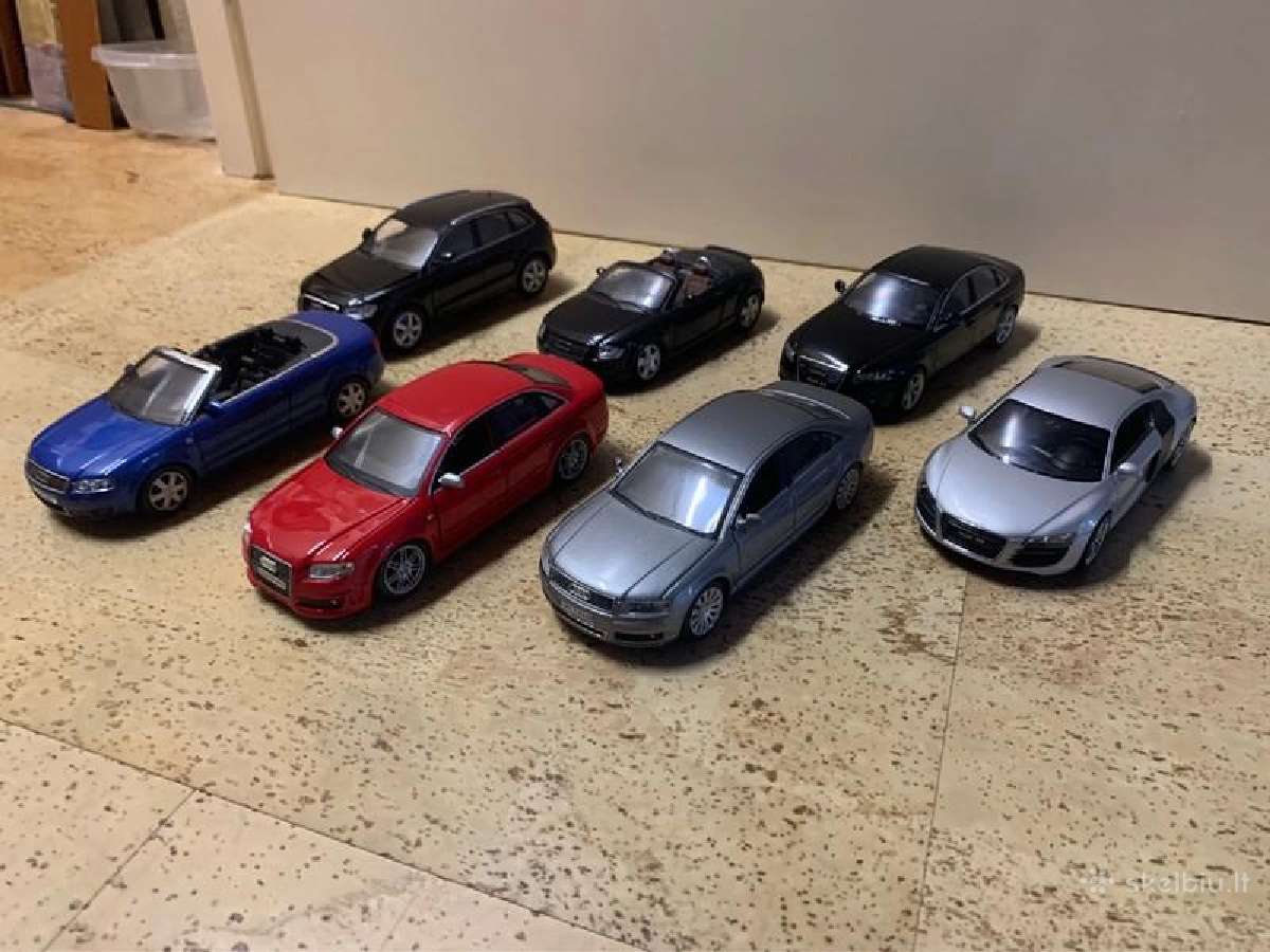 Audi modeliukų kolekcija audi a4 a8 q5 TT ir r8. - Skelbiu.lt