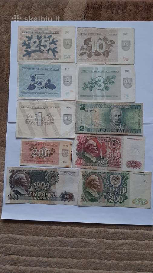 Banknotai - Skelbiu.lt