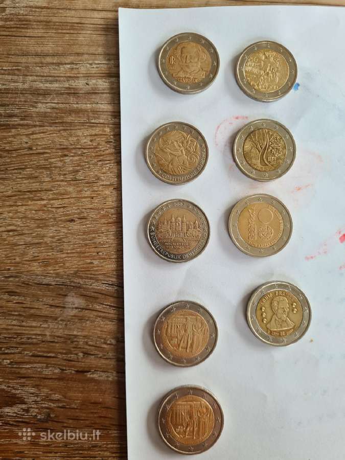 2 euru progines monetos - Skelbiu.lt