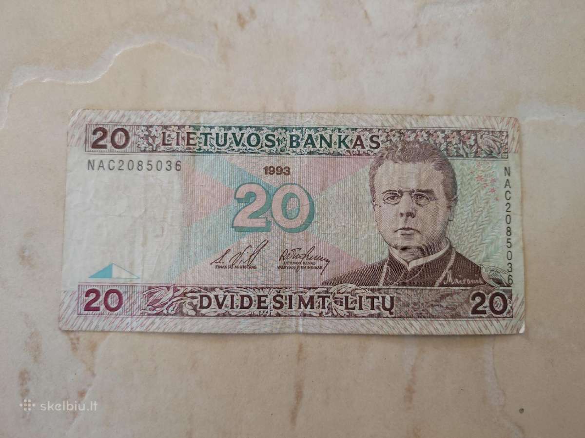 20 litu 1993 - Skelbiu.lt