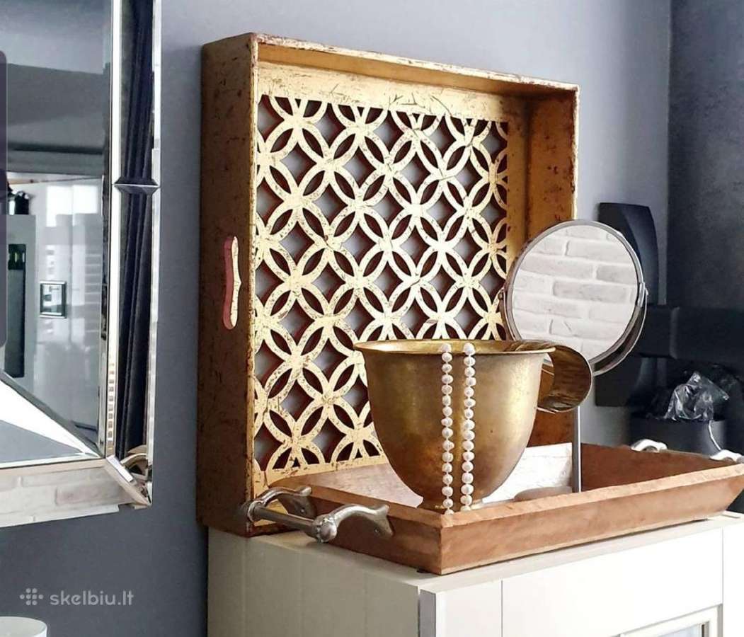 Medinis padeklas - dekoracija 60 * 60 cm. - Skelbiu.lt