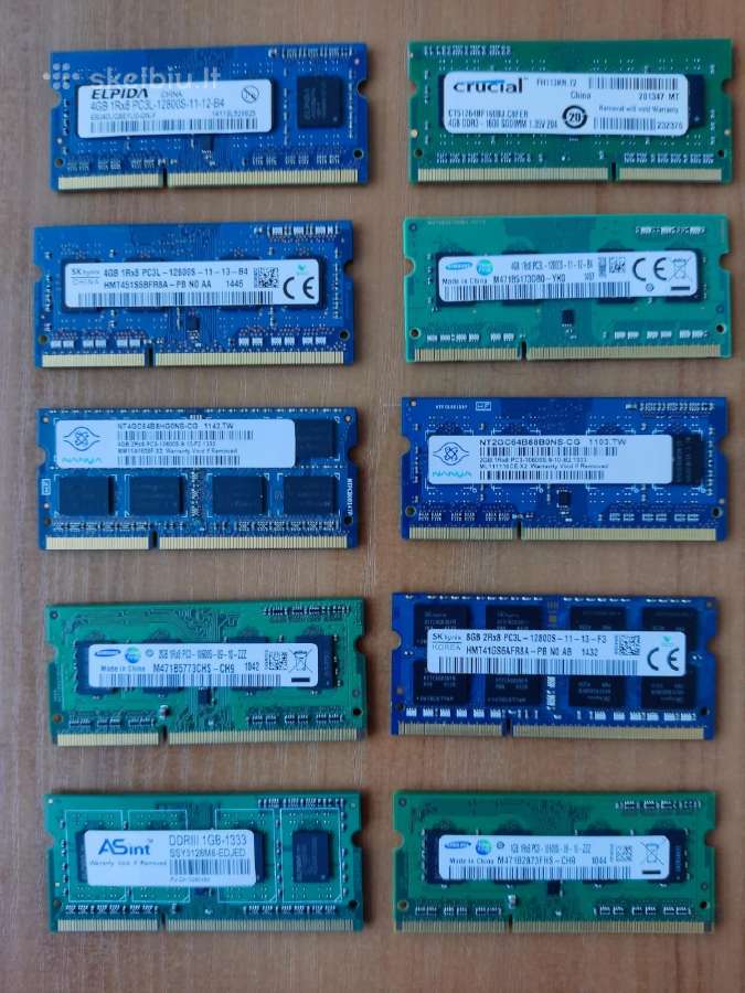 Sodimm Ddr2, Ddr3 4gb, Ddr4 4gb - Skelbiu.lt
