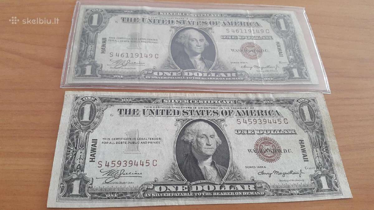 1 doleris 1935 m.super retas.hawaii - Skelbiu.lt