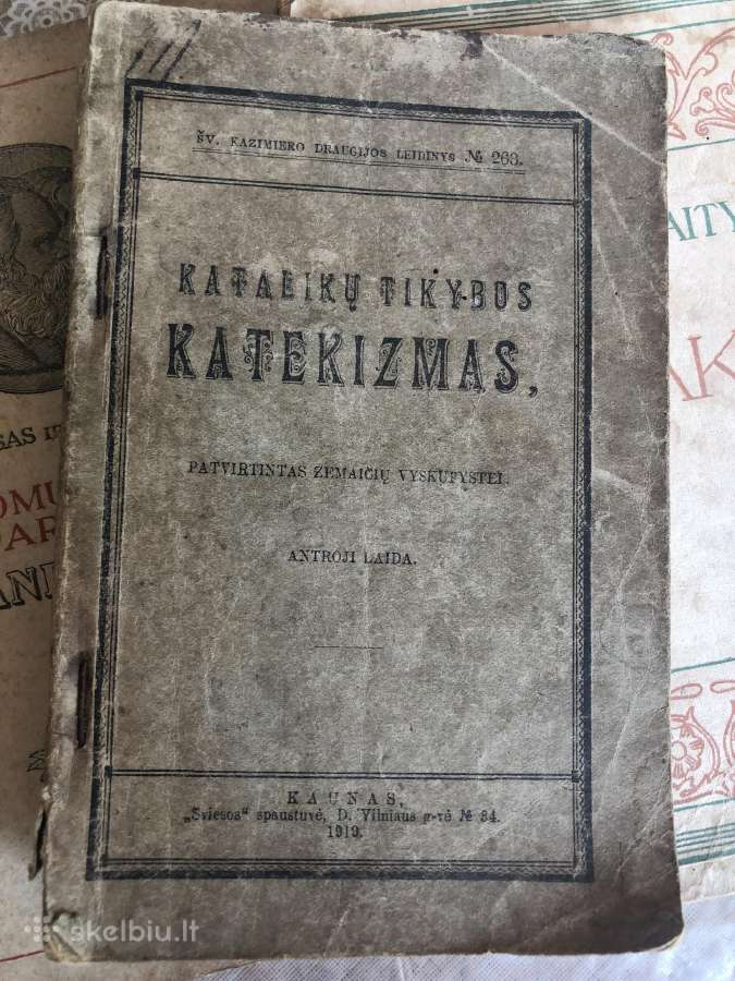Katekizmas 1919 metai antikvarine knyga - Skelbiu.lt