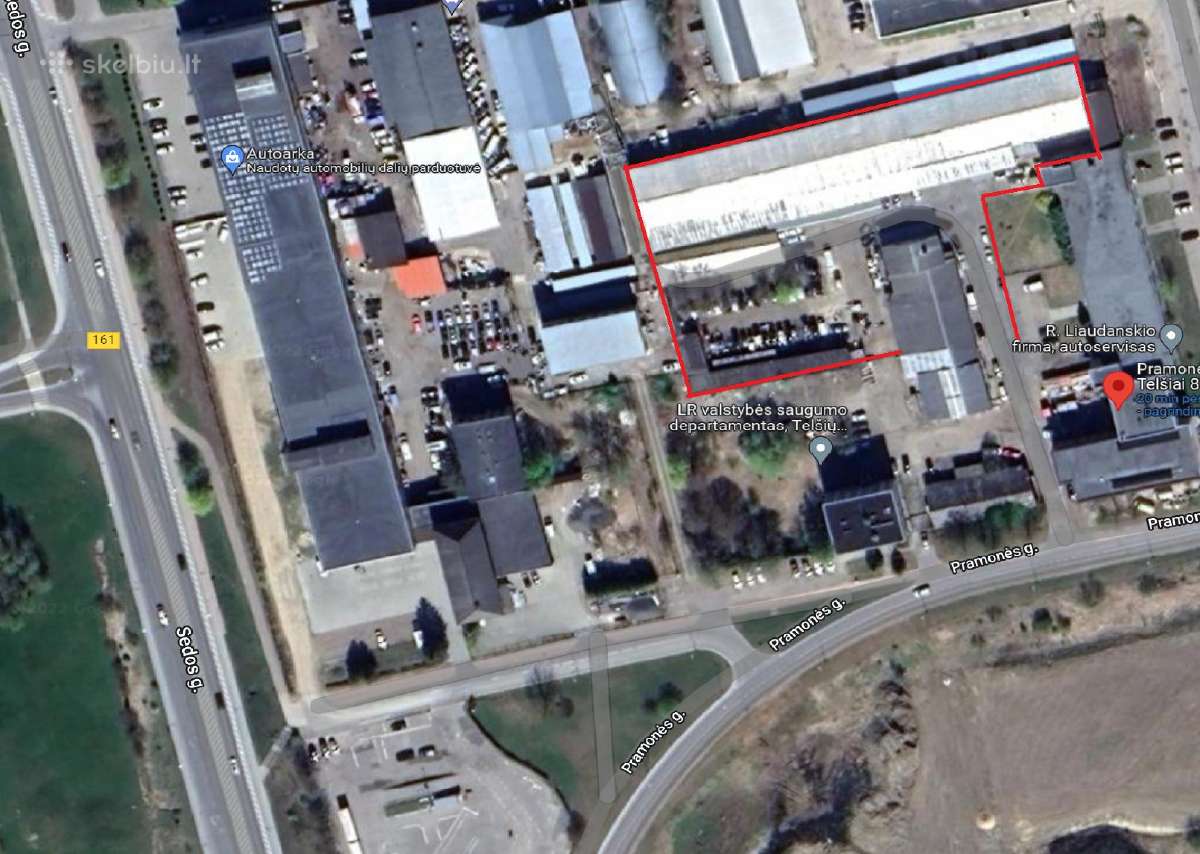 Visas pastatas, Telšiuose Pramonės g. patalpos nuomai Nekilnojamo turto ...