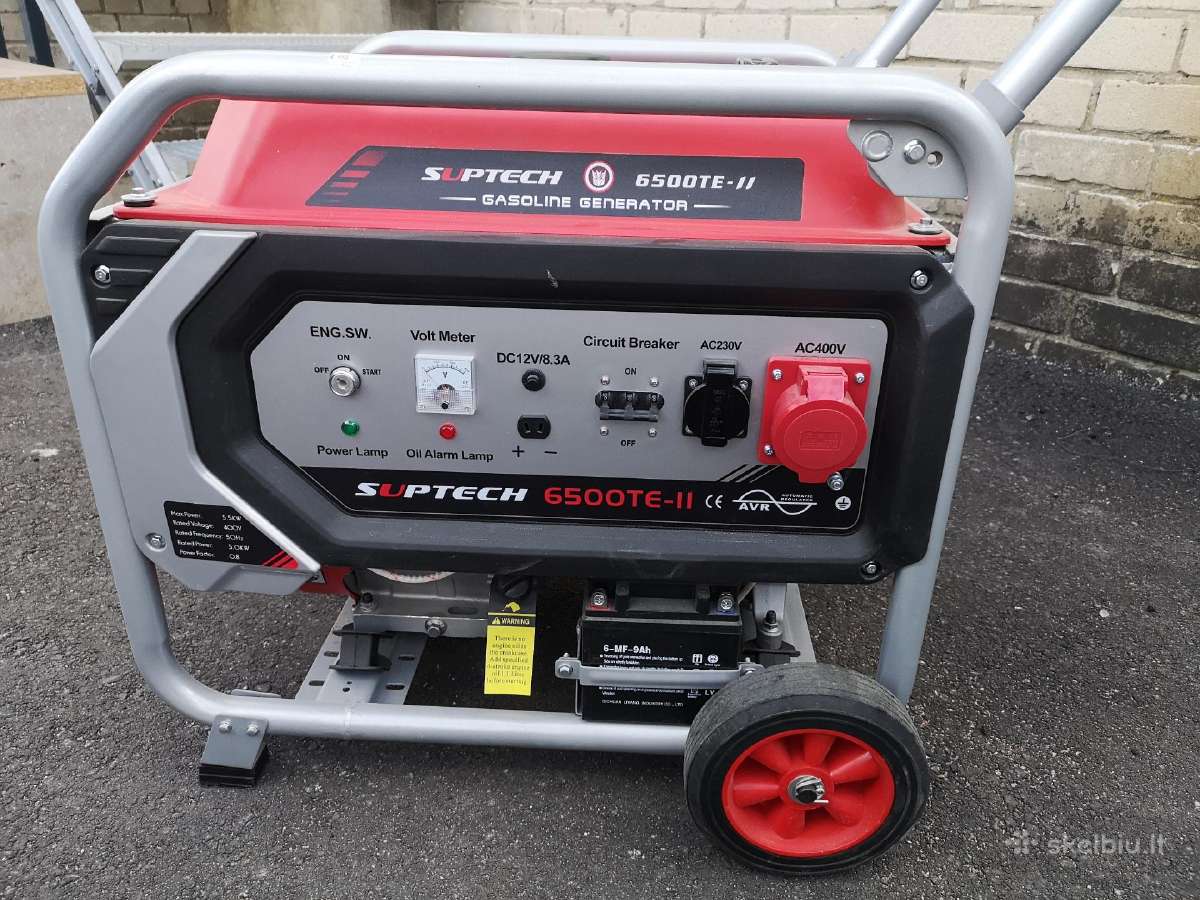 Benzininis generatorius Suptech 6500e-II 5,5 kw - Skelbiu.lt