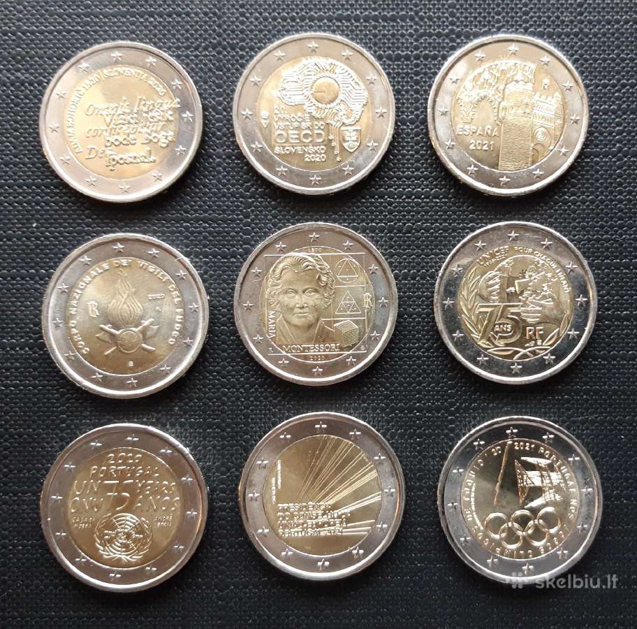 2 eur proginės monetos - Skelbiu.lt