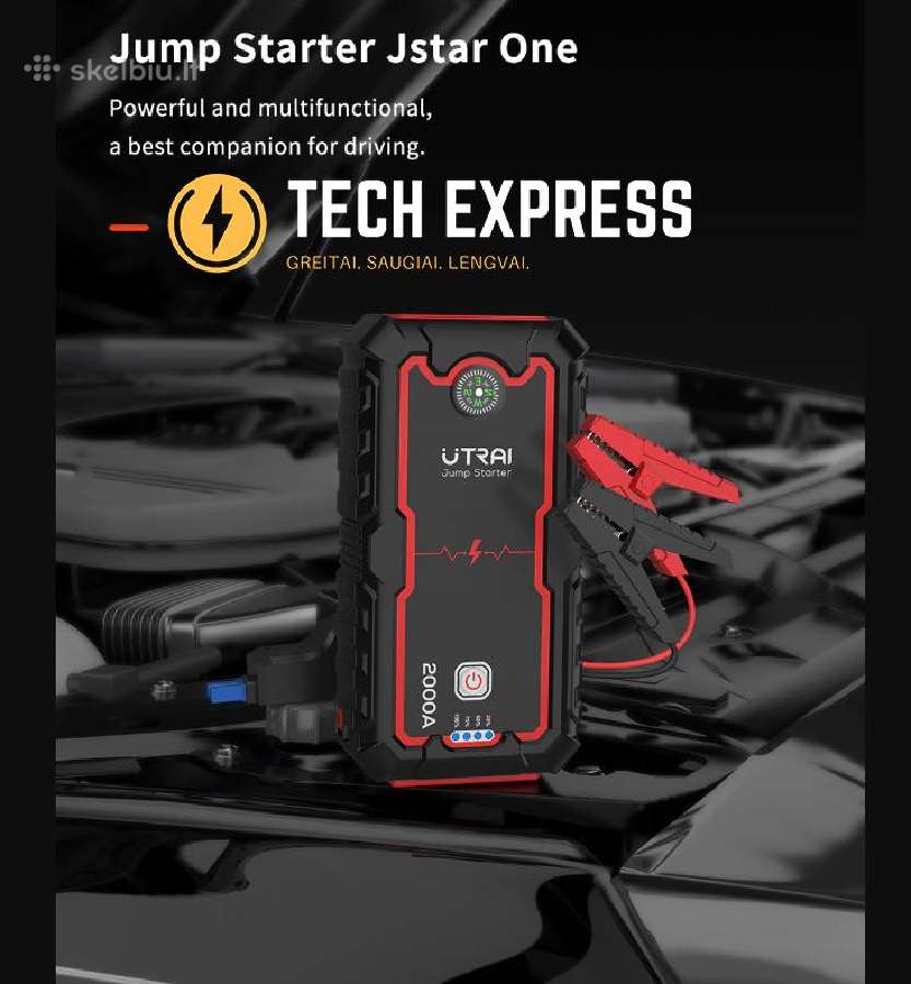 Utrai Jstar One 2000a Auto užvedėjas paleidėjas - Skelbiu.lt