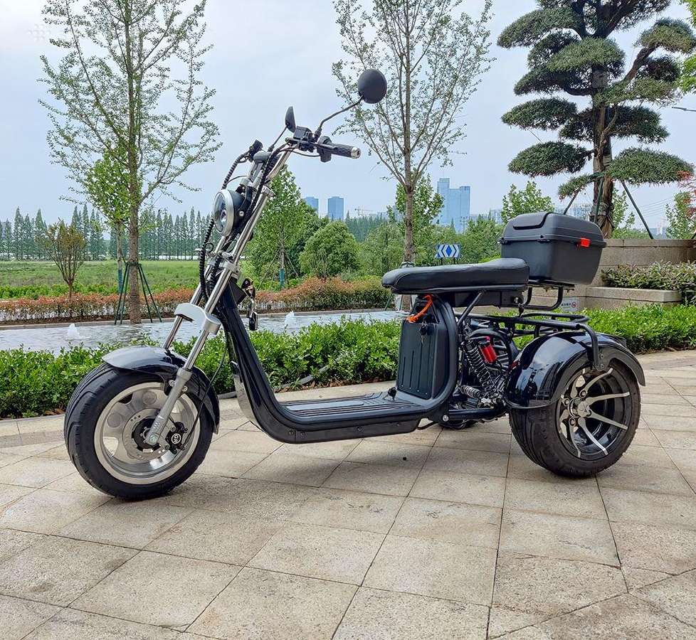 Elektrinis triratis motoroleris čioperis citycoco - Skelbiu.lt