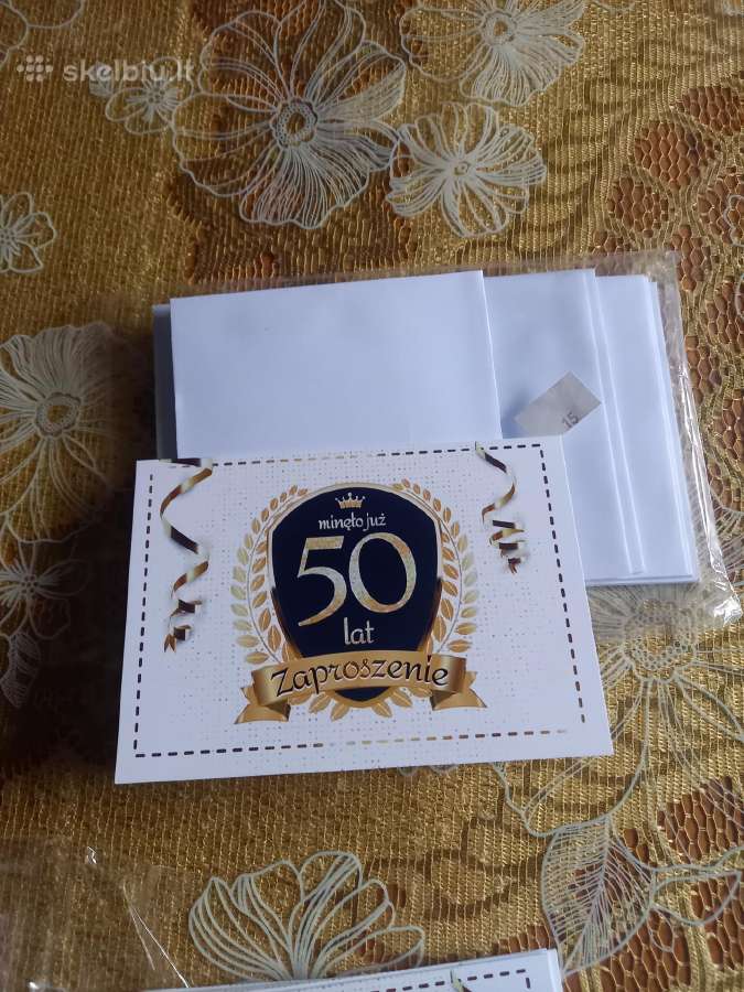 50 metų proga dr Pakvietimai lenku kalba. - Skelbiu.lt