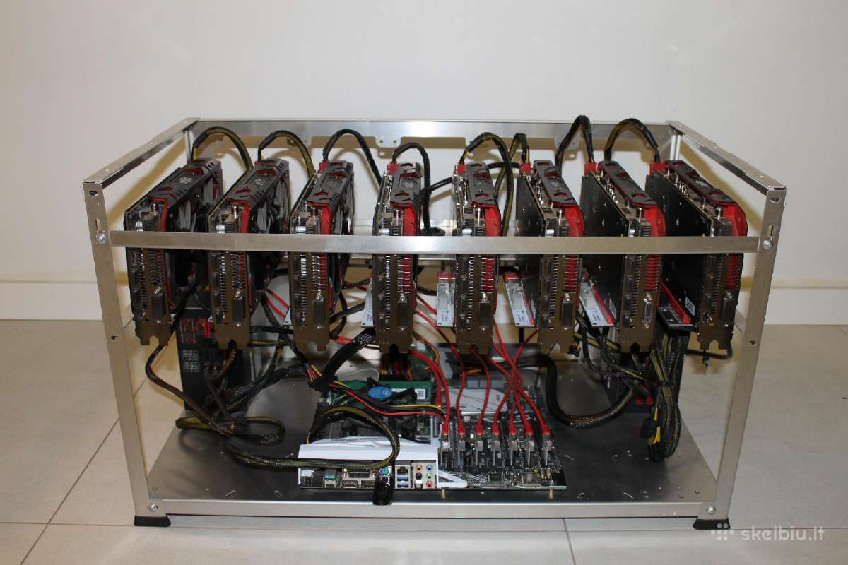 Mining rig Rx 580 8 GB 8 Vnt - Skelbiu.lt