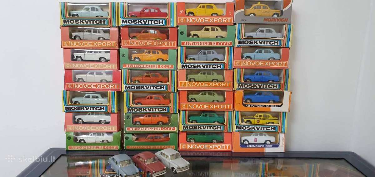 Modeliai, mašinytės vaz, moskvish, gaz, volga, raf - Skelbiu.lt