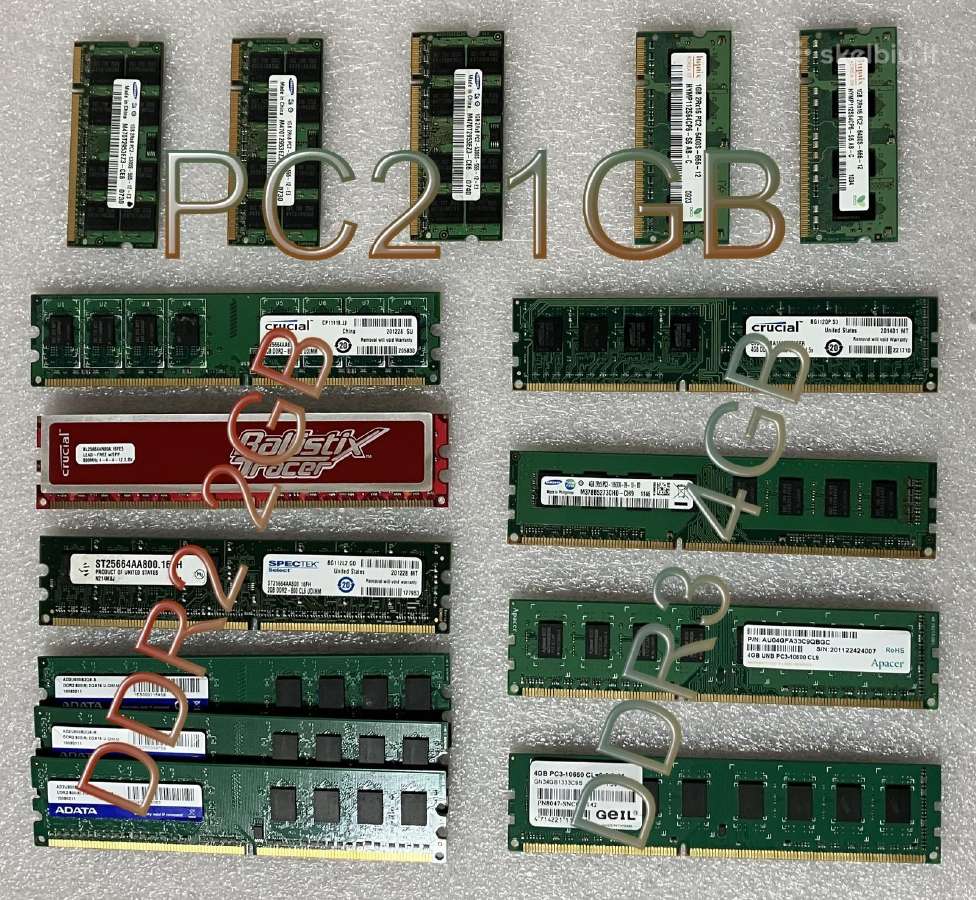 RAM Ddr2 Ddr3 - Skelbiu.lt