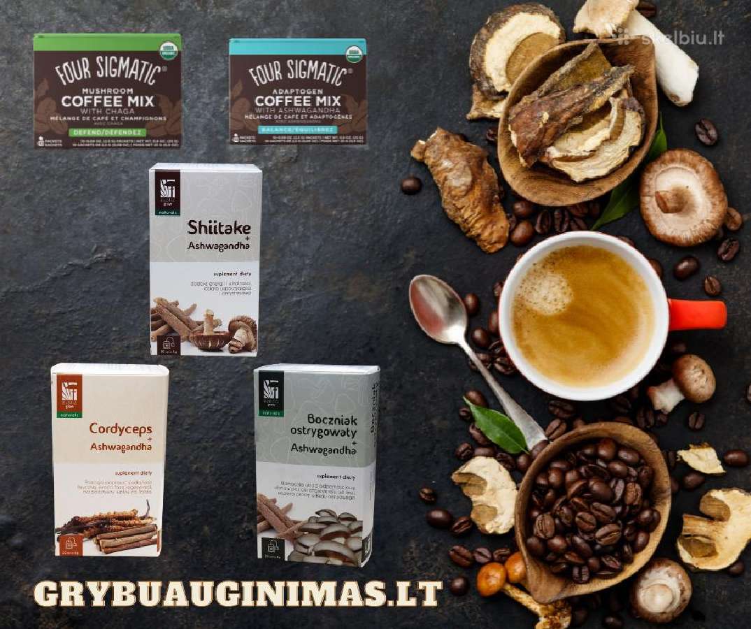 Grybų Arbata Shiitake, Kreivabudės ir Cordyceps - Skelbiu.lt