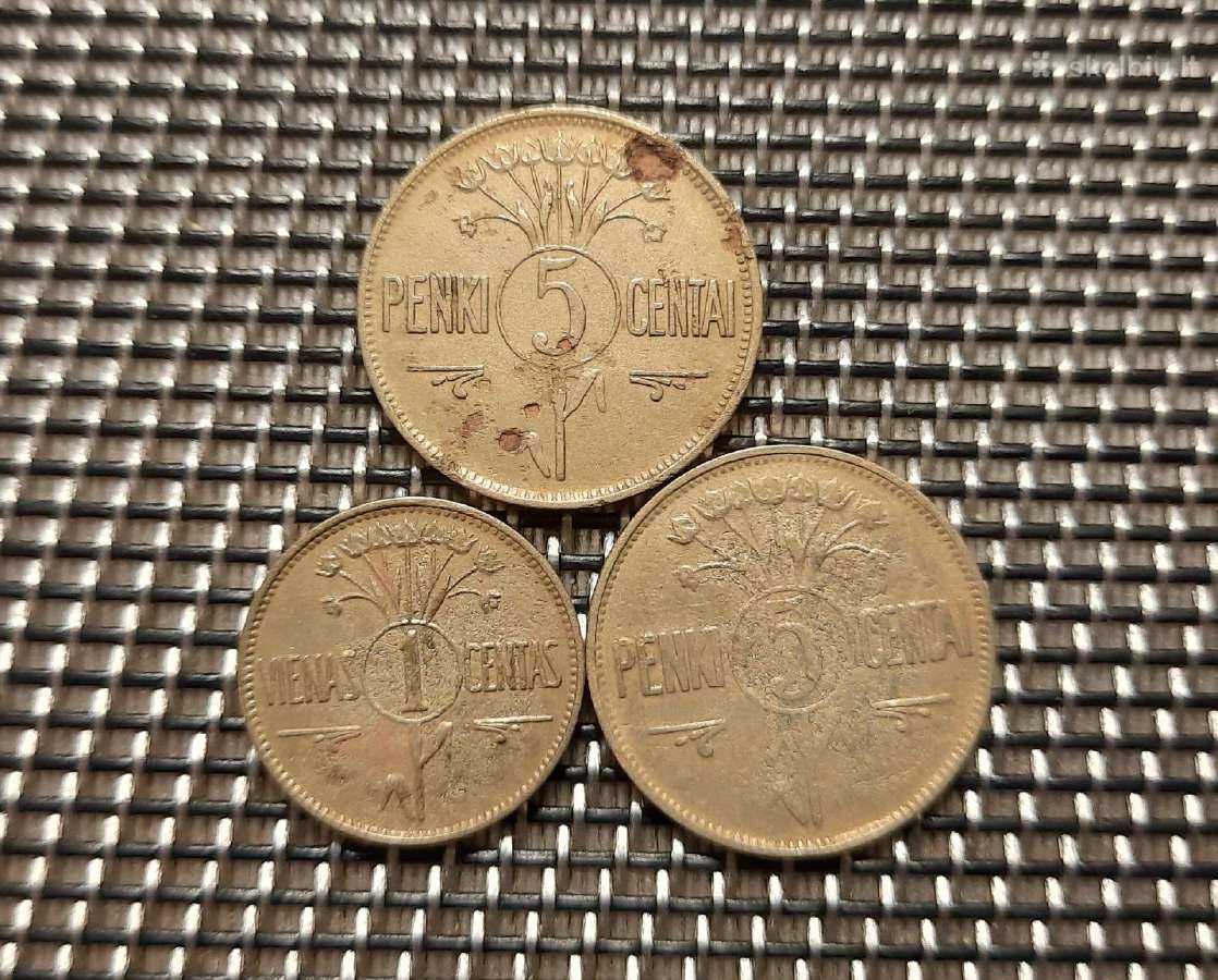 5 centai ir 1 centas 1925 - Skelbiu.lt