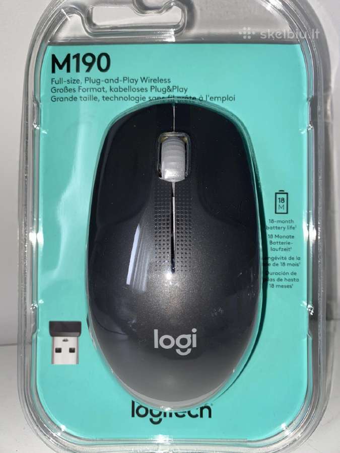 Nauja pelytė „logitech m190 - Skelbiu.lt