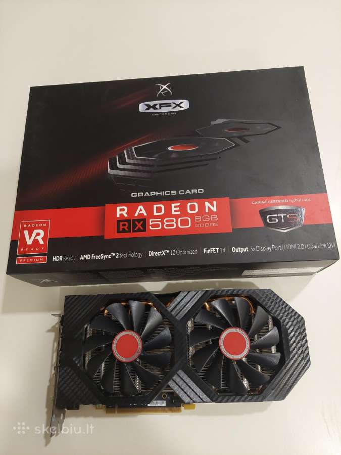 Xfx Rx 580 8gb Gts Xxx Edition - Skelbiu.lt