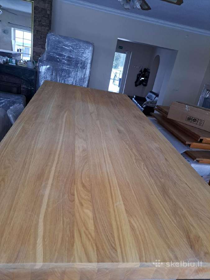 Ąžuoliniai stalai su prailginimo funkcija - Skelbiu.lt