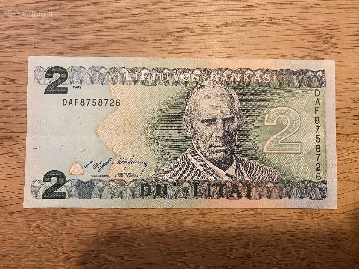 2 litai 1993 m - Skelbiu.lt