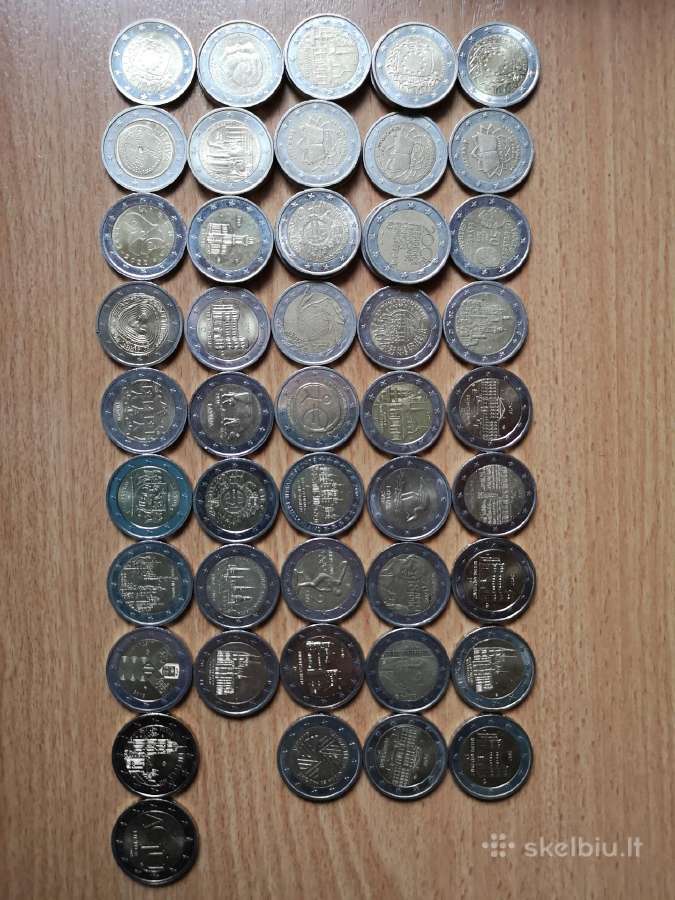Eur monetos iš apyvartos ir proginės 2 eurų moneto - Skelbiu.lt